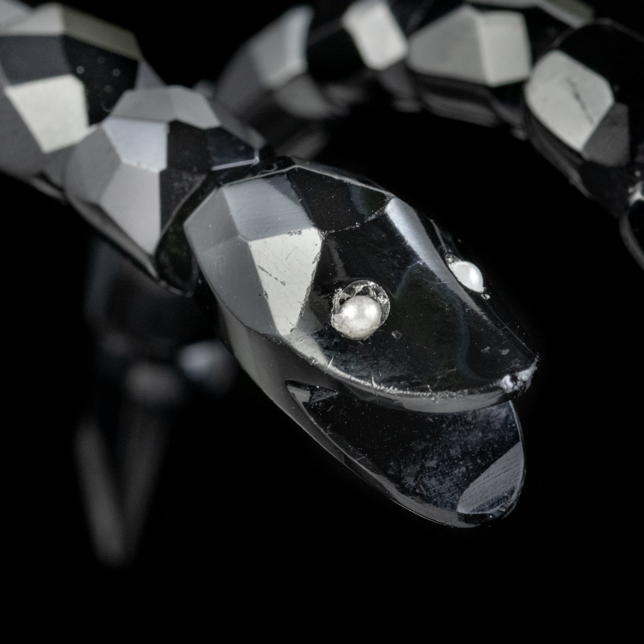 Antique Victorian French Jet Snake Slave Bangle Circa 1870 – Laurelle ...