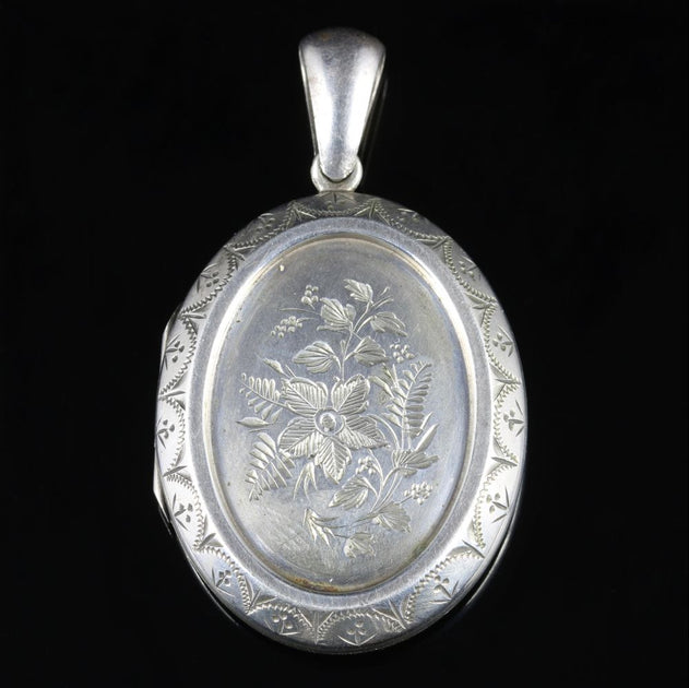 Antique Victorian Silver Locket Bird Motifs Circa 1880 – Laurelle ...
