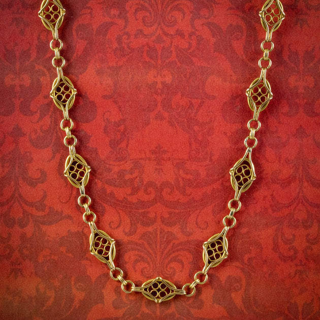Art Deco French Chain 18ct Gold Circa 1920 – Laurelle Antique Jewellery