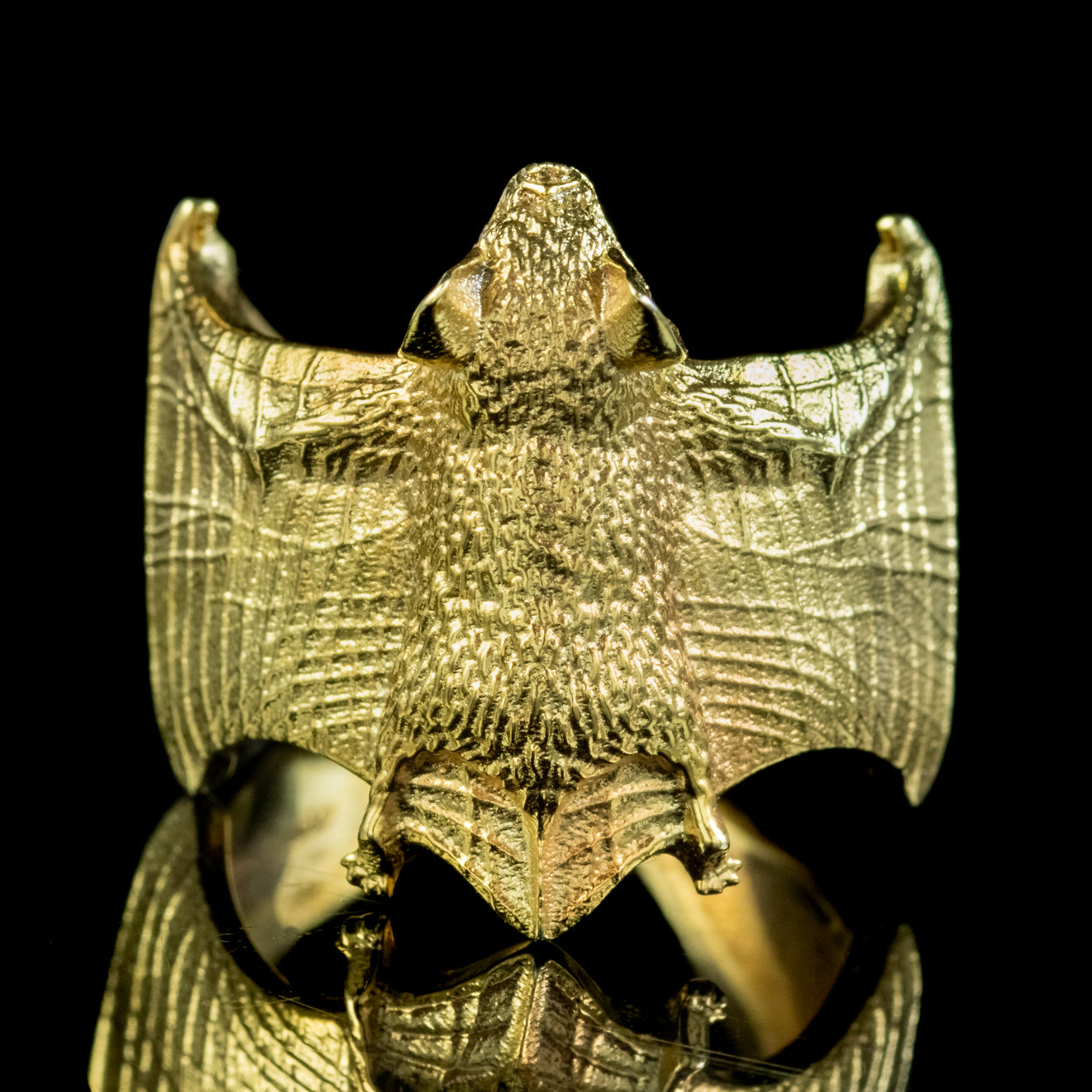 Victorian Style Diamond Bat Ring Sterling Silver 18ct Gold Gilt ...