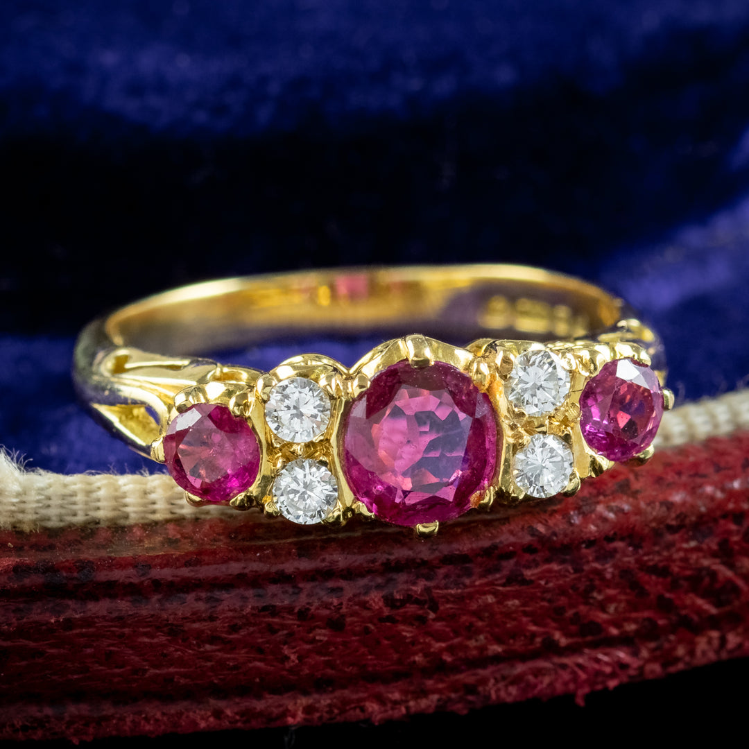 how much is an old ruby ring worth